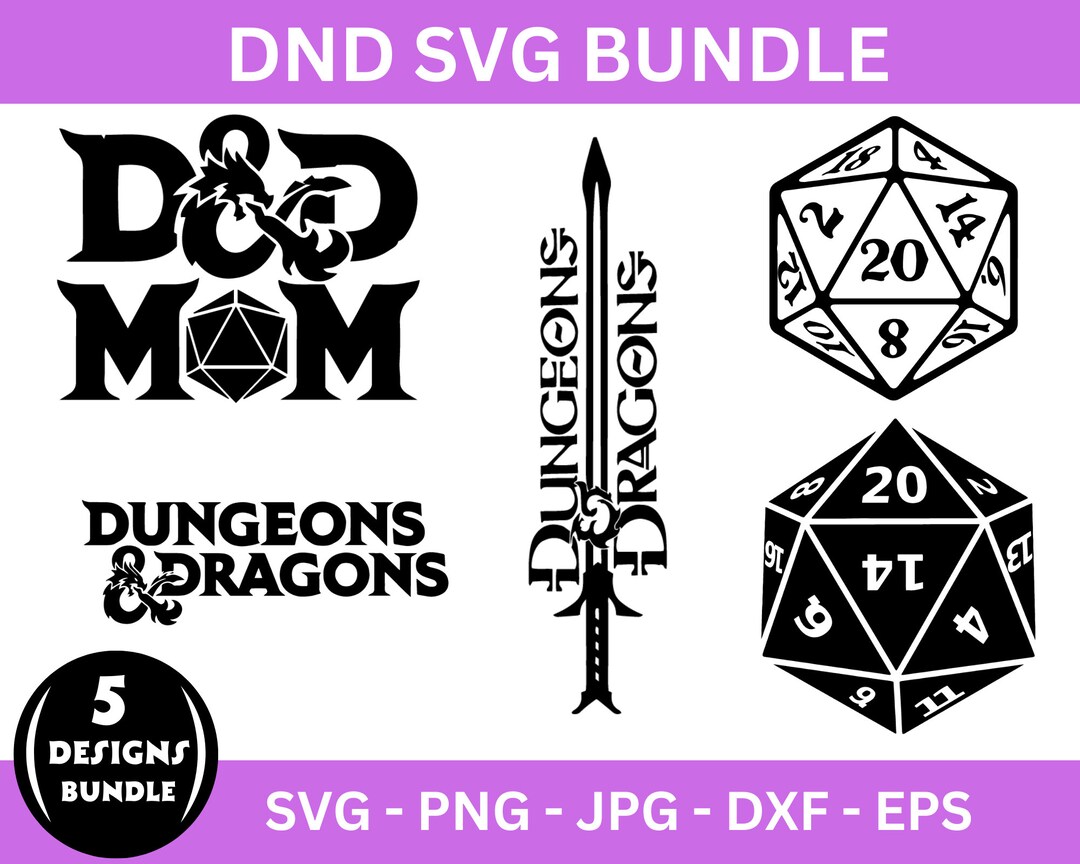 Dnd Svg Files, Dragon Svg Bundle, Dnd Svg, Svg Files, Dnd Png ...