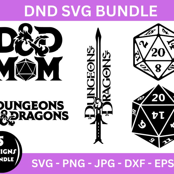 Dungeons and Dragons Svg - Etsy Canada