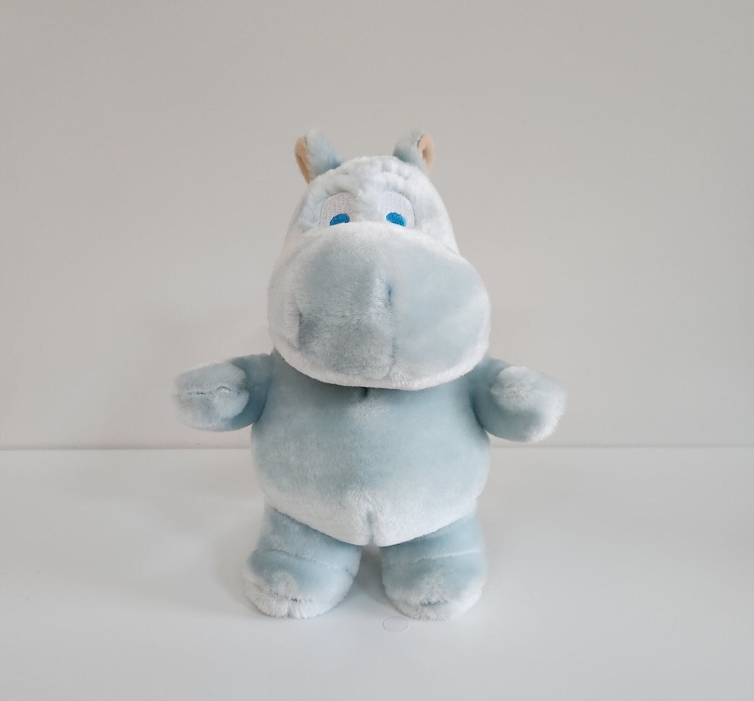 Moomin Plush Toy Vintage Muumi Stuffed Animal Doll Blue Muumi Toy ...