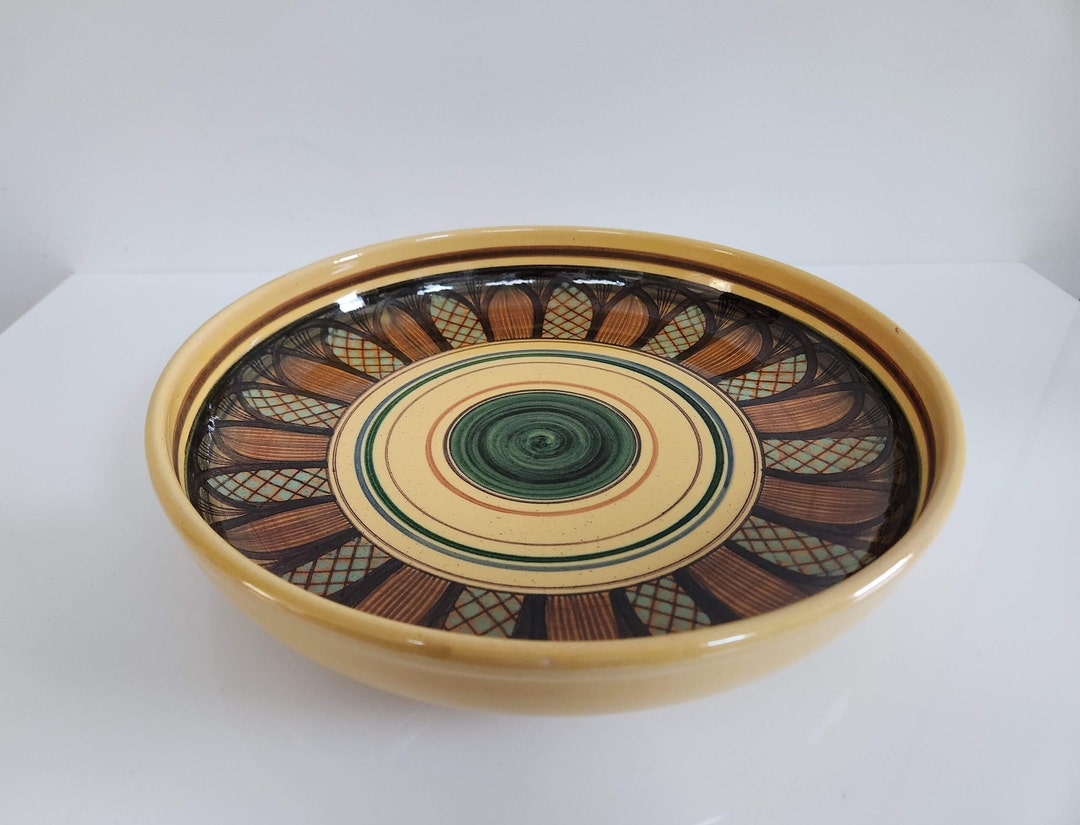 Zahner Rheinfelden Vintage Ceramic Plate | Handpainted Swiss Ceramic Platter Rheinfelder Keramik ...