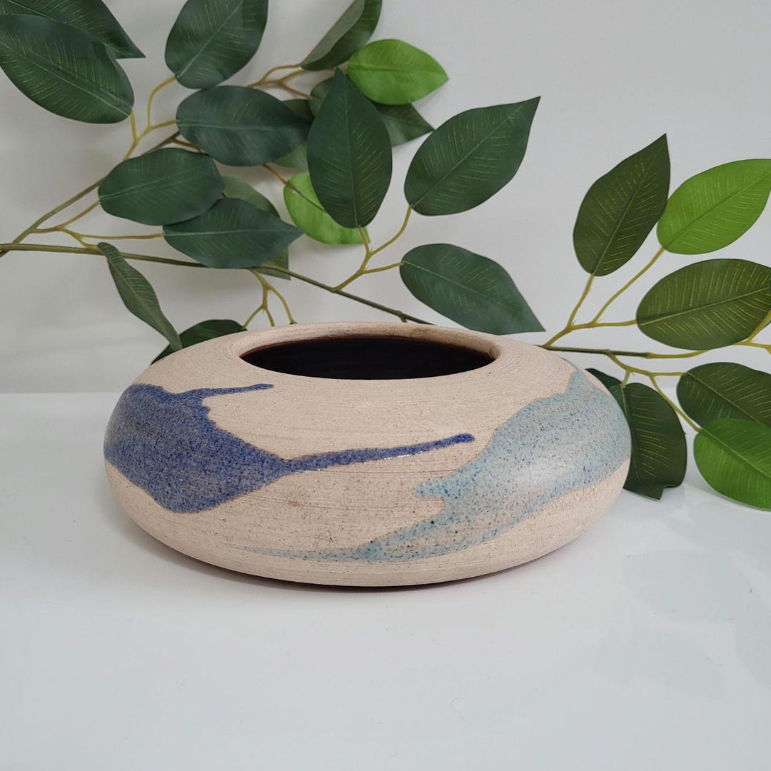 Alfadom Pottery Planter | Alfa Dom Stoneware Drip Glaze Vase Dominican ...