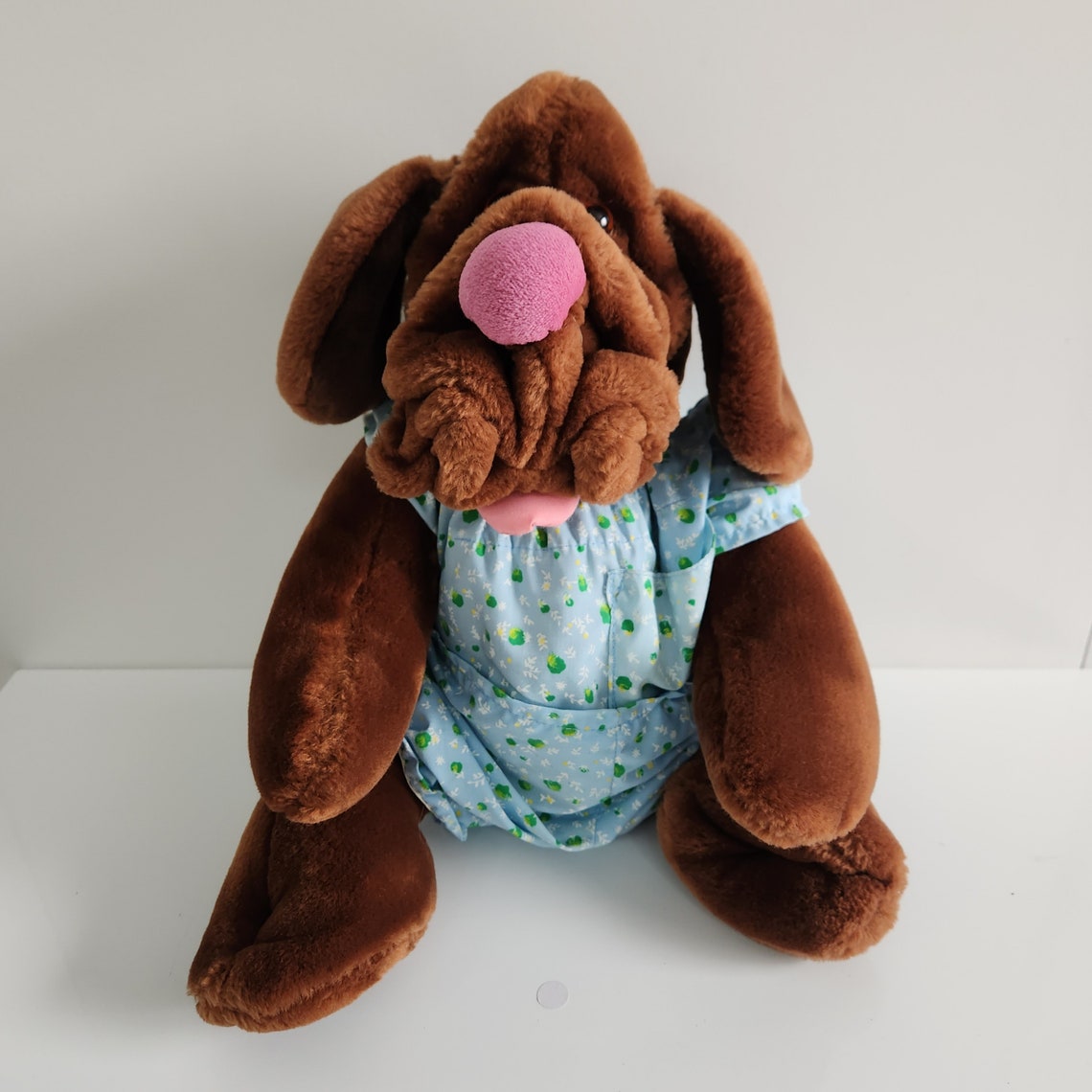 Wrinkles Dog Ganzbros Winkles Puppet Puppy Dog Stuffed Toy Plush Dog ...