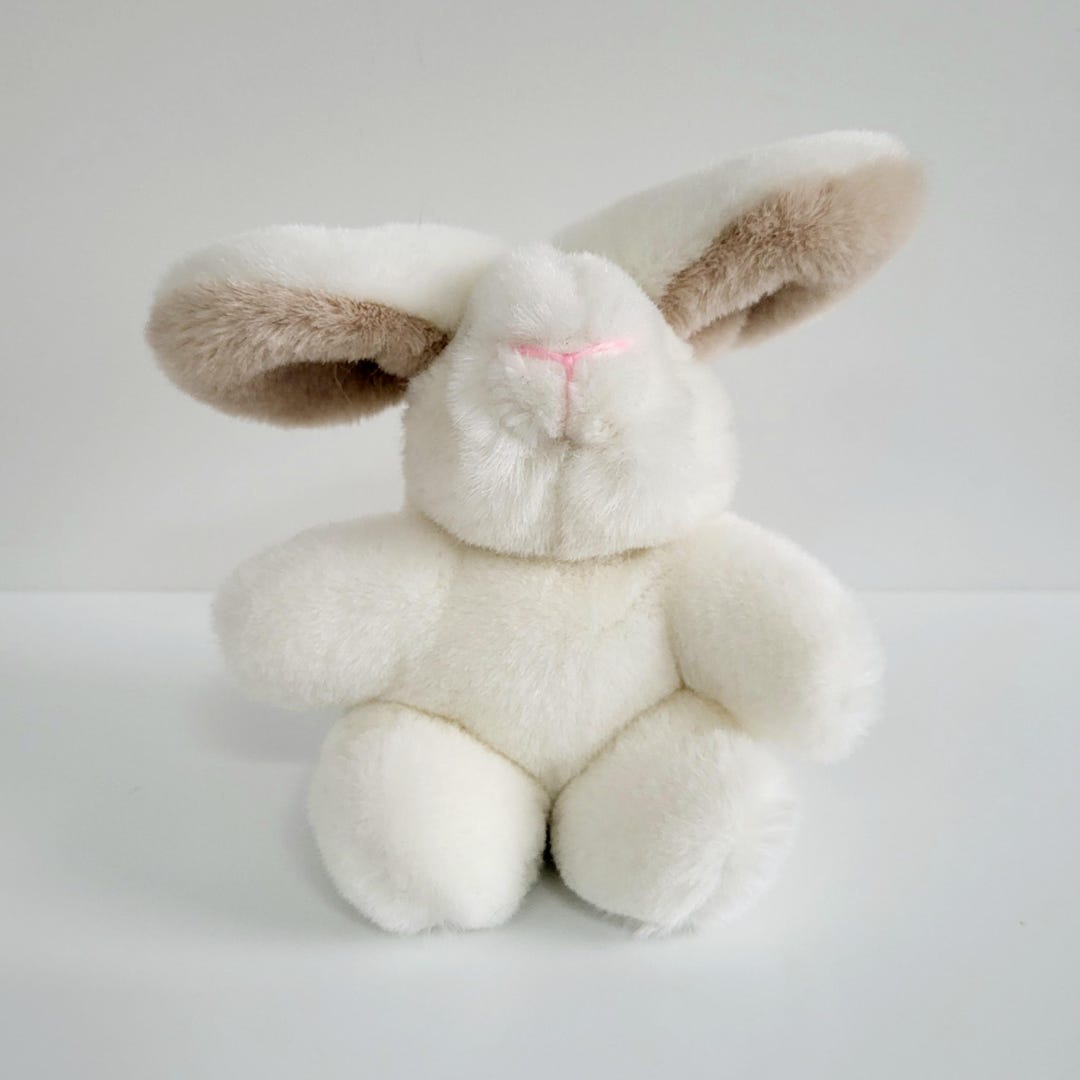 GUND White Bunny Heather Stuffie Vintage Collectible | Gund Little ...