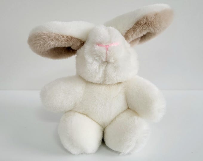 GUND White Bunny Heather Stuffie Vintage Collectible | Gund Little ...