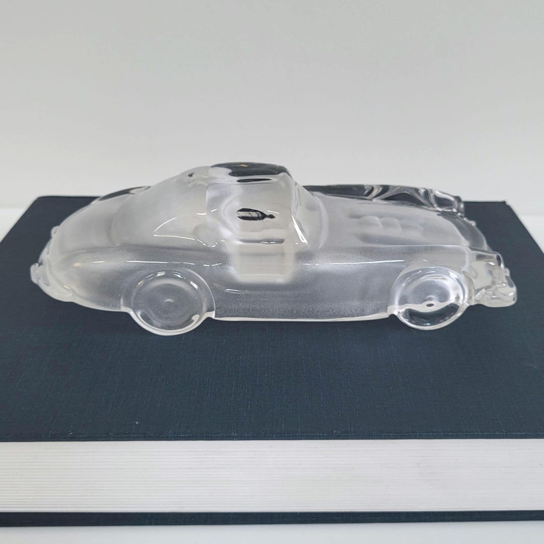 Roadster Coupe Crystal Glass Paperweight Glass Sports Model Car ...