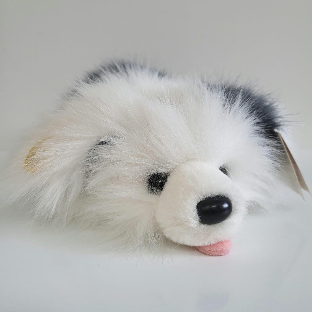 Vintage Ganz Baby Googles Sheep Dog Plush | Floppy Puppy Stuffie With ...