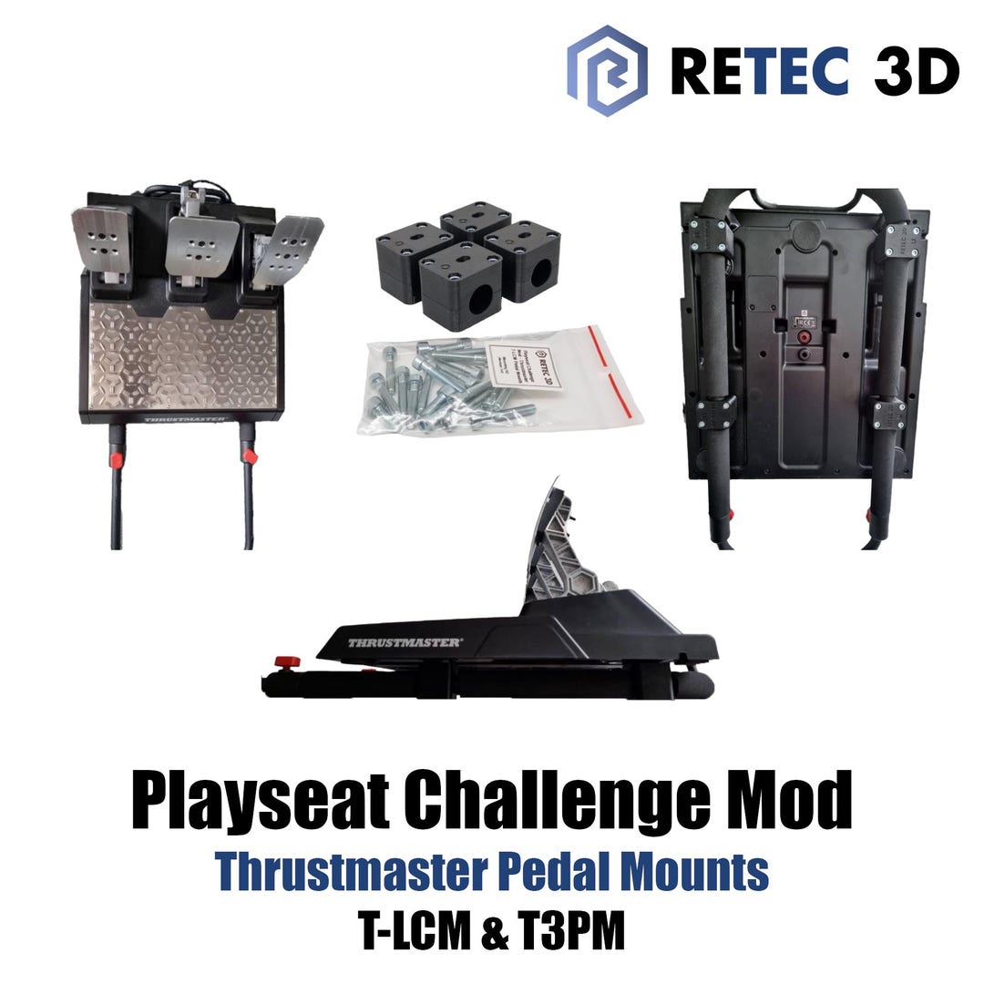 Playseat Challenge Mod - Thrustmaster T-LCM & T3PM Pedal Mounts - Etsy