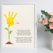 Flower Handprint Art Kit With Poem, Handprint Printable Gift for Mom ...