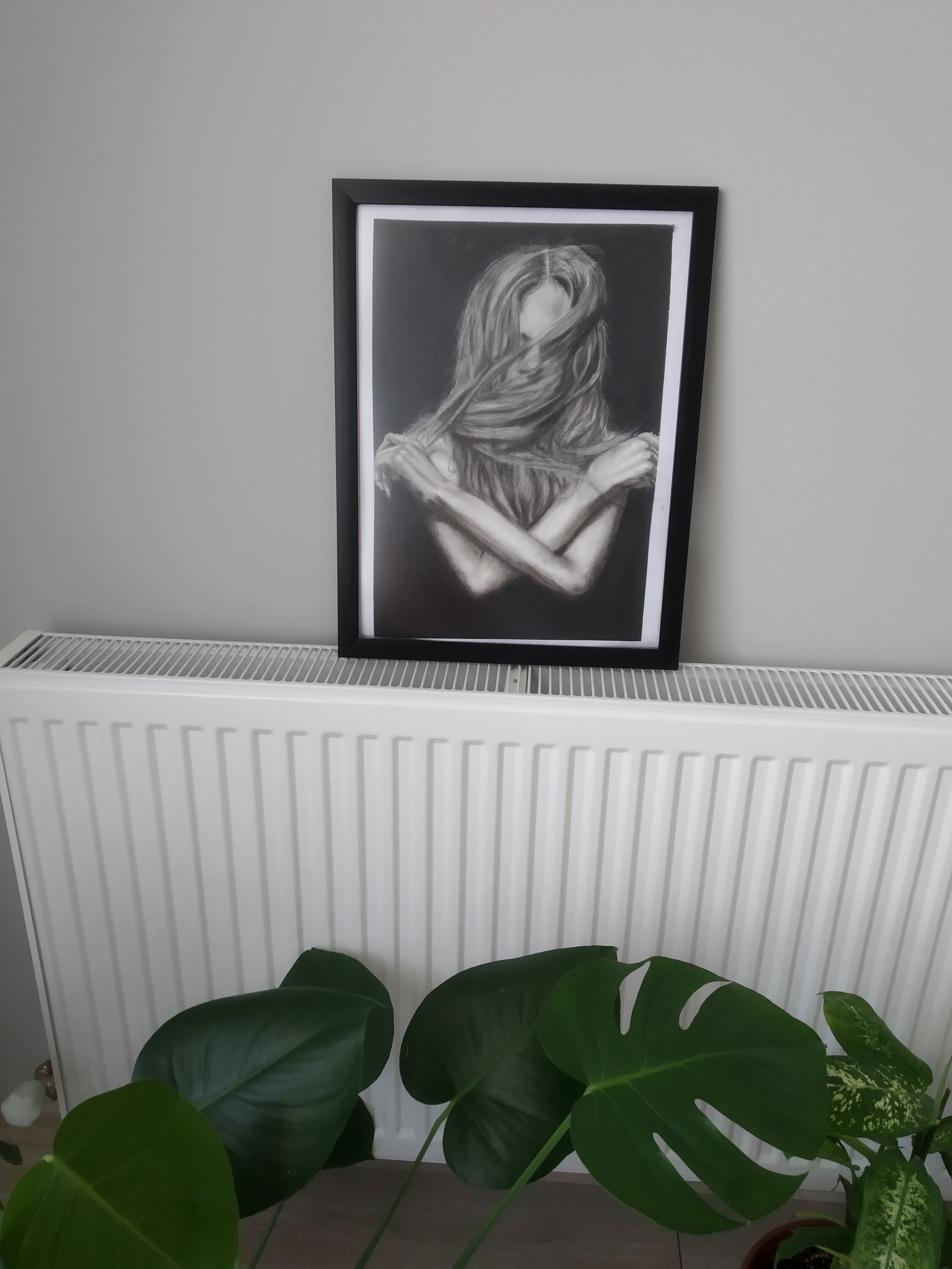 Modern Pencil Drawing, Handmade Artworks, Home Decoration, Scream ...