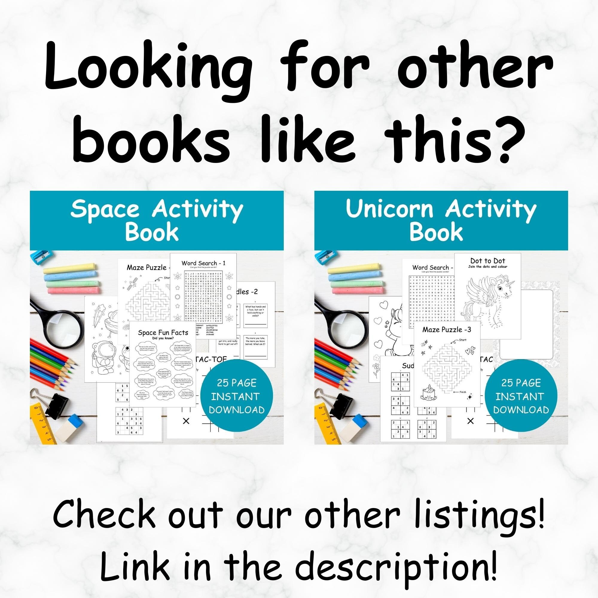 Farm Animal Printable Activities Book Aged 4-8. Puzzles, After School ...