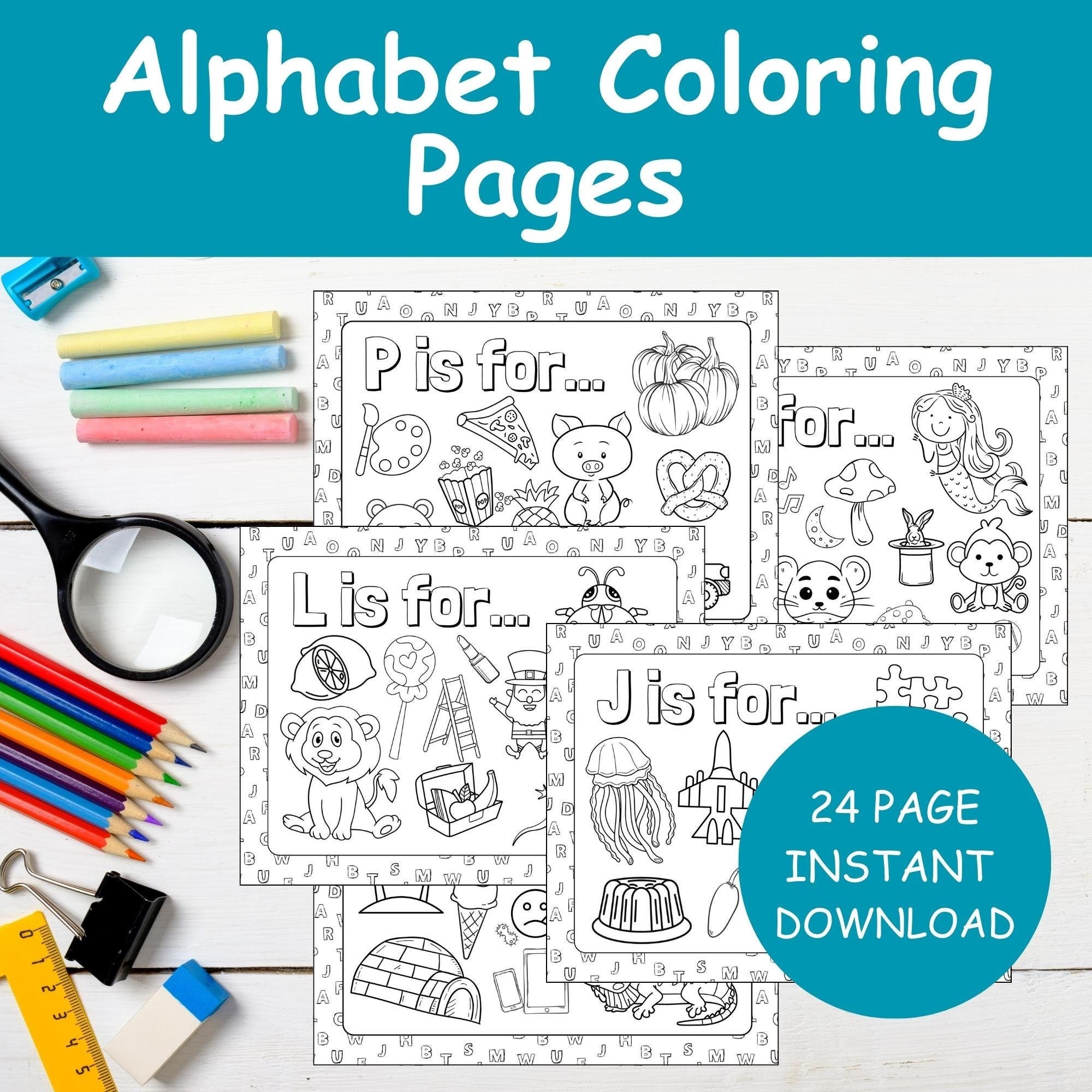 ABC Coloring Pages, Alphabet Coloring, Alphabet Worksheets ...
