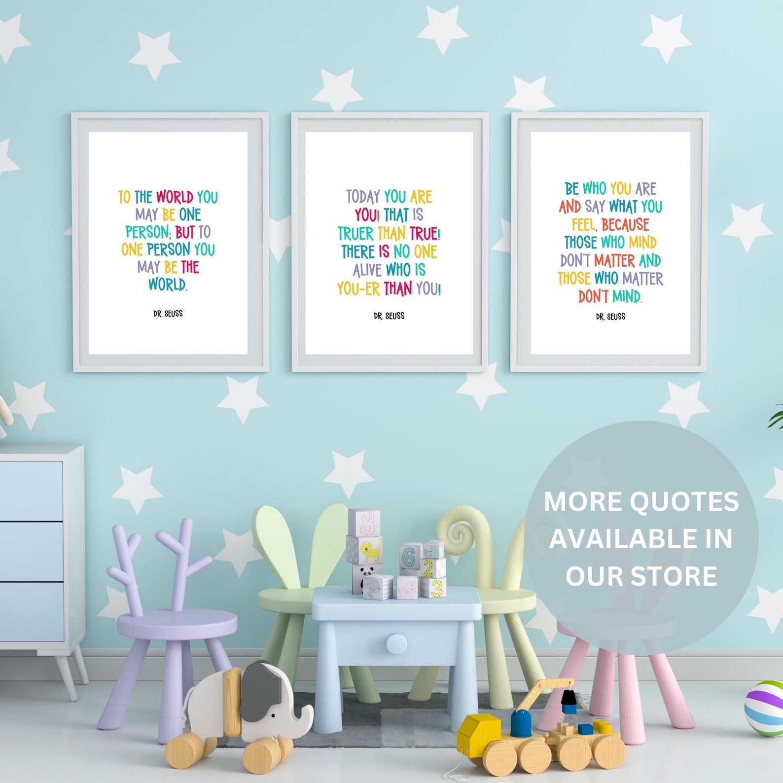 Dr Seuss Wall Art - Think Left and Think Right, Dr Seuss Quotes ...
