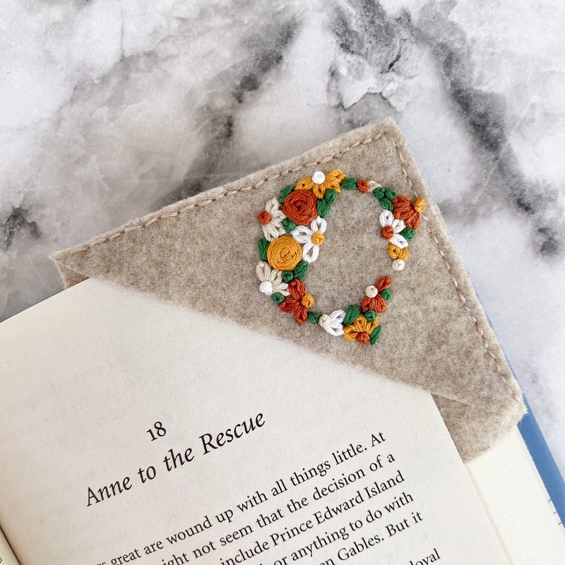 Embroidered Bookmark - Etsy