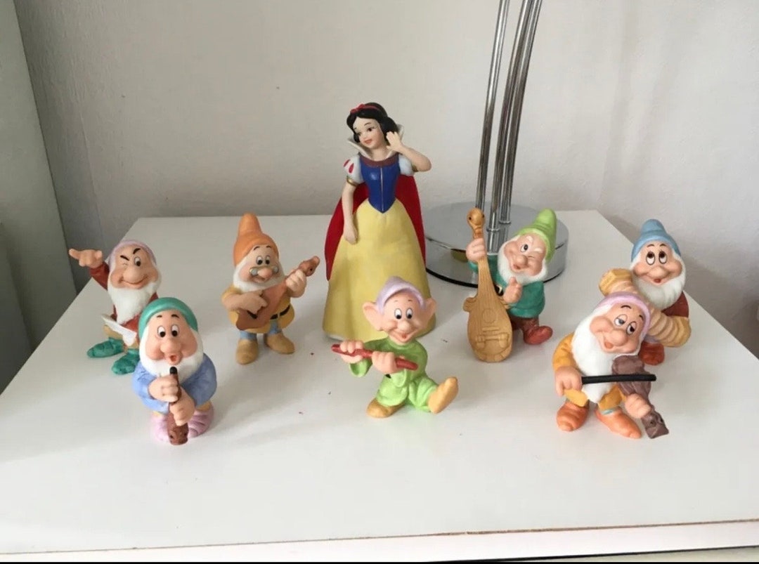 Snow White and the Seven Dwarfs Disney Ceramic Figures Sri Lanka - Etsy ...