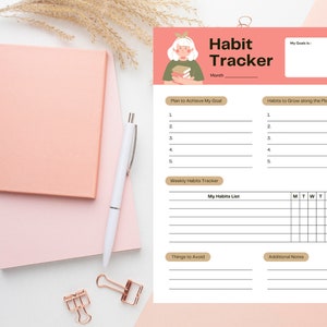 2023 Habit Tracker Printable | Habit Tracker Digital | Yearly, Monthly ...