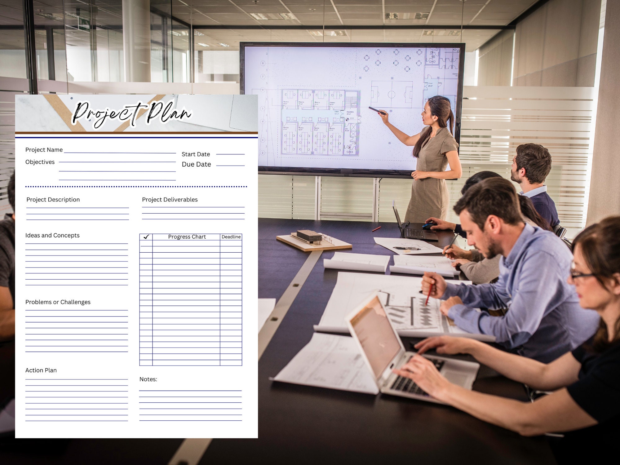 Best Project Planner Printable | Project Planner Template | Project ...