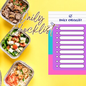 Printable Daily Checklist | Printable Weekly to Do List | Daily ...