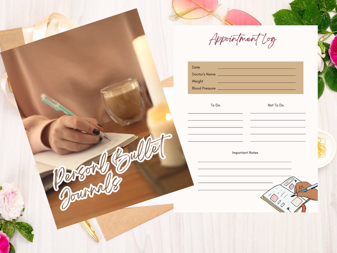 Personal Bullet Journal Printable Checklist Daily Weekly Planner ...