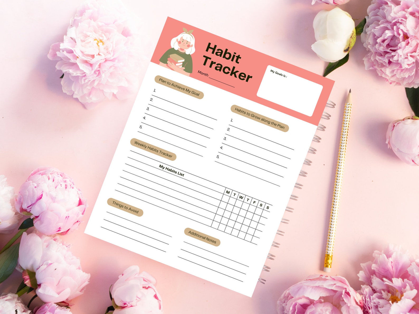 2023 Habit Tracker Printable | Habit Tracker Digital | Yearly, Monthly ...