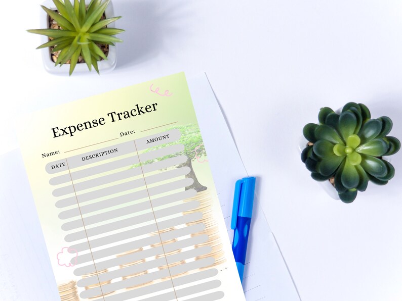 Expense Tracker, Business Expense Log Printable, Spending Tracker ...
