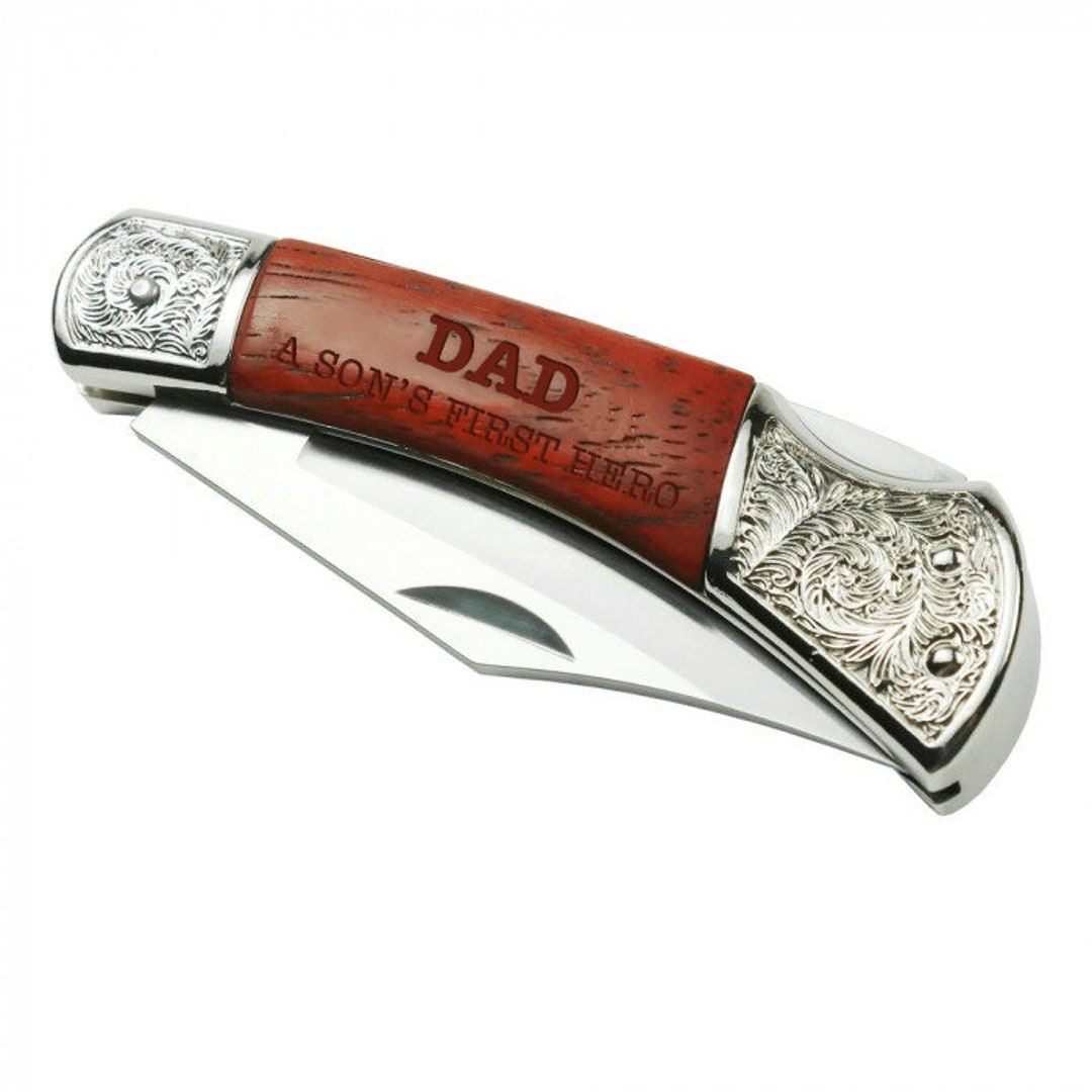 Custom Engraved Pocket Knife (with Box) - Etsy