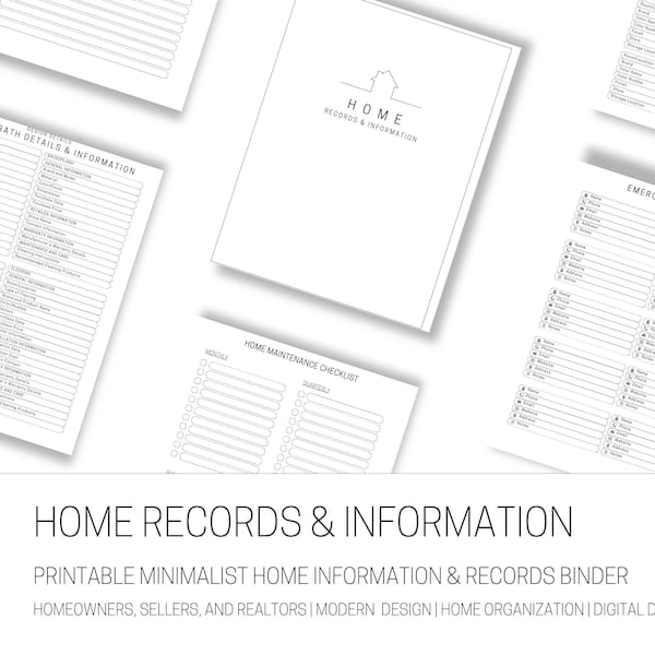 Home Management Binder - Etsy