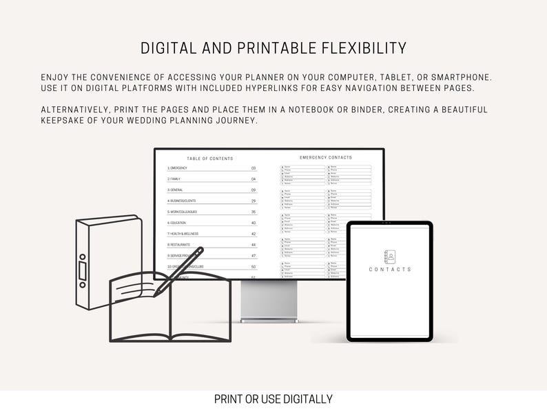 Emergency Plan, Records, and Information Bundle | Printable Template ...