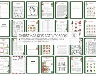 Christmas Kids Activity Book | Printable Fun & Festive Holiday ...