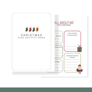 Christmas Kids Activity Book Printable Fun & Festive Holiday Activities ...