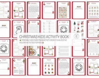 Christmas Kids Activity Book | Printable Fun & Festive Holiday ...