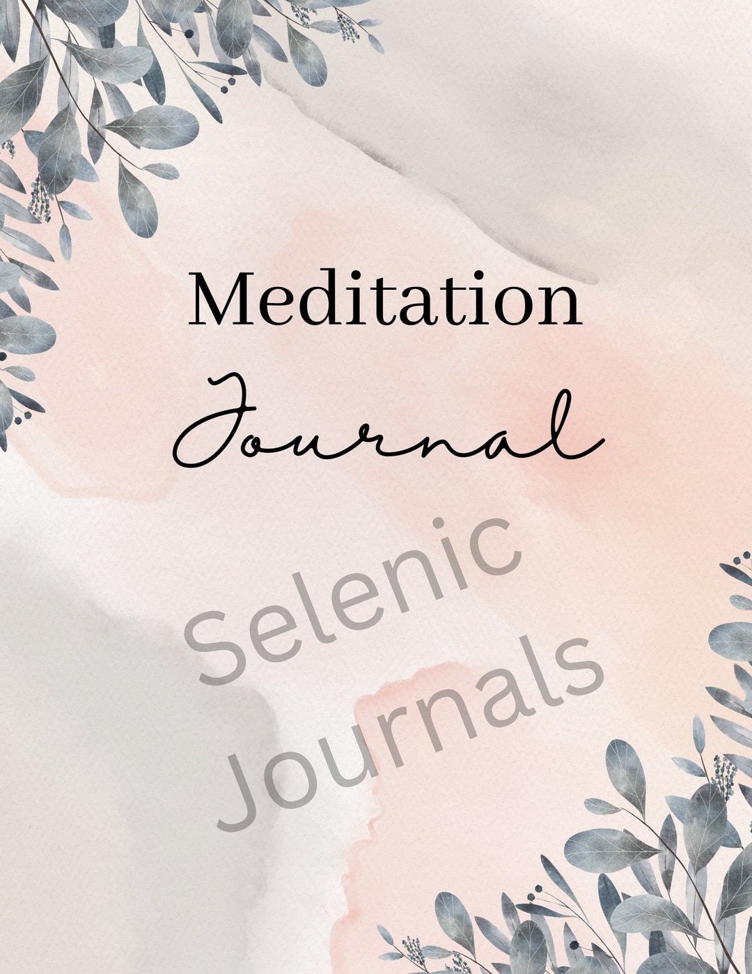Meditation Journal | PDF Printable | Mindfulness Journal | Mindfulness ...