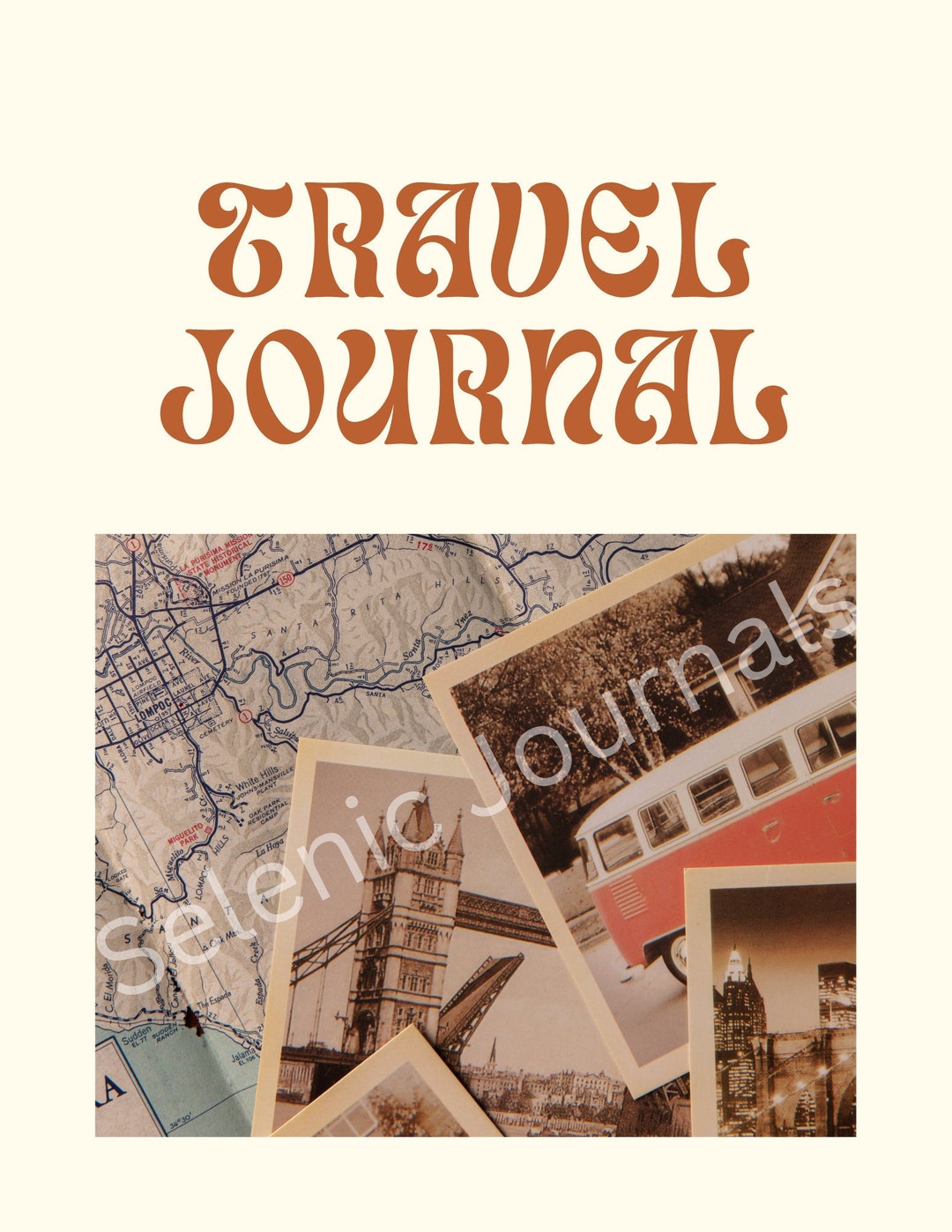 Travel Journal | PDF Printable | Vacation Journal | Groovy Travel ...