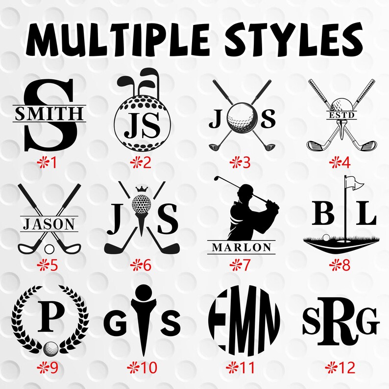 Personalized Custom Monogram Name Golf Ball Marker, Golf Ball Marker in ...