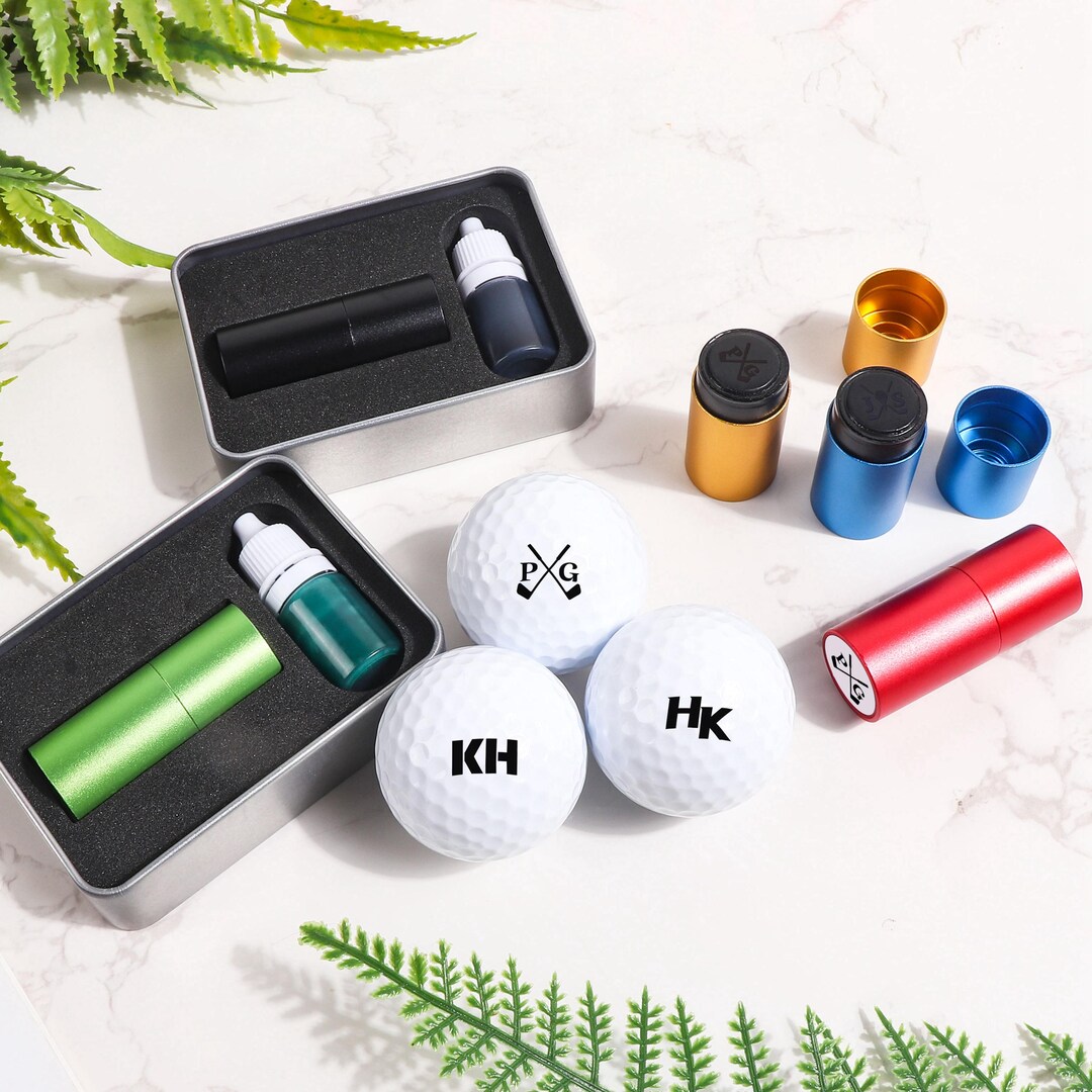 Custom Golf Ball Stamp/monogram Golf Ball Stamp/personalized Ball Stamp ...