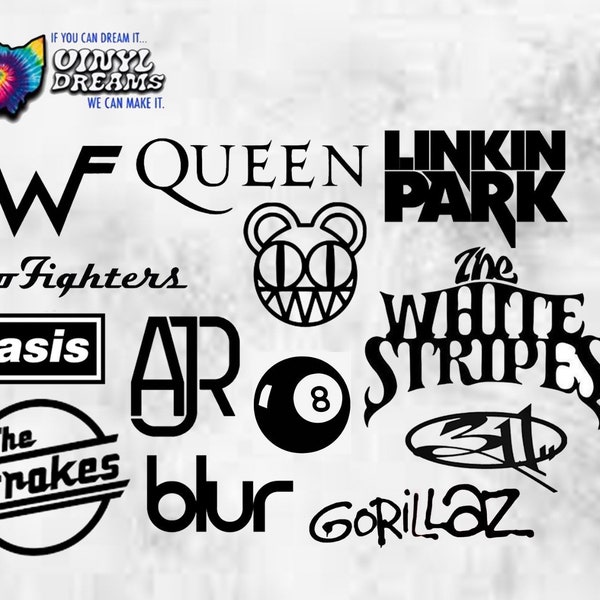 Rock Band Window Stickers - Etsy