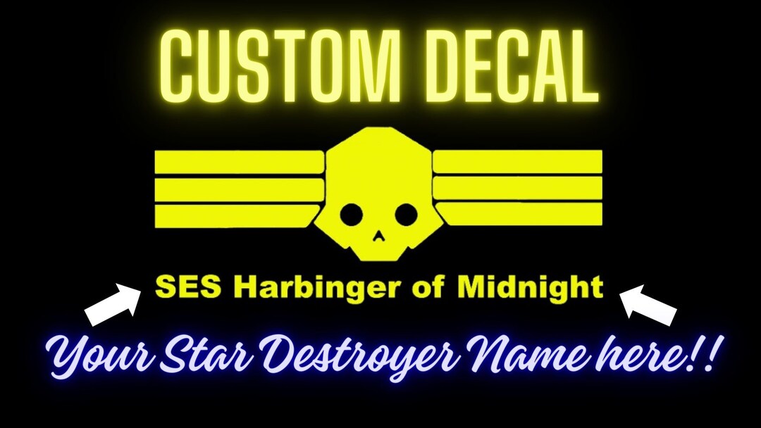 CUSTOM HELLDIVERS 2 Sticker Your Star Destroyer Name, Waterproof, for ...