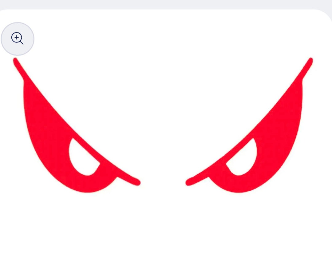 Angry Eyes Car Window Decal - Etsy