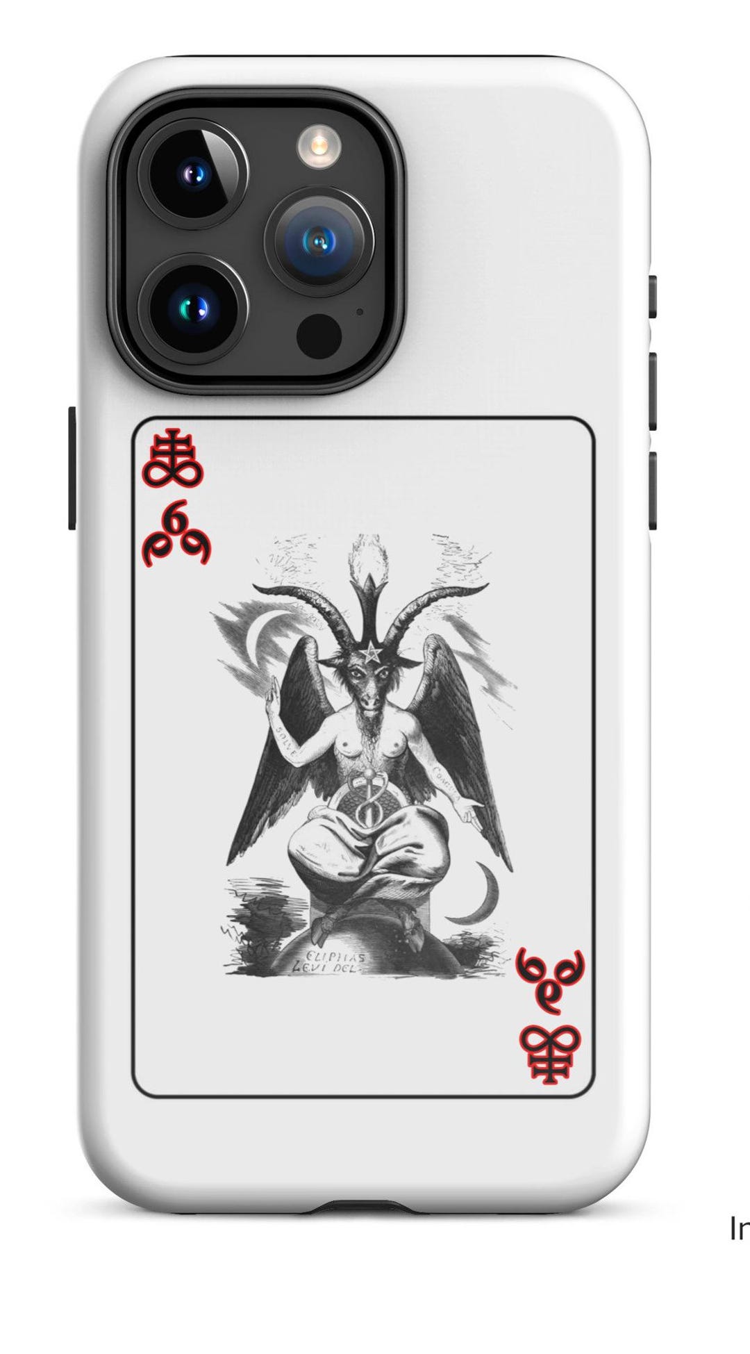 Devil Lucifer Baphomet Satan Heavy Metal Playing Cards Tough Case for ...