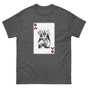 Satan Baphomet Lucifer Devil Playing Card Rock Band Metal Classic Tee ...