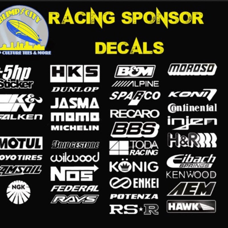 Car Racing Decals - Etsy