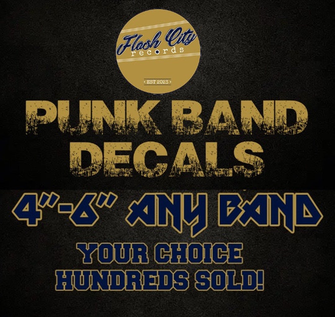 Punk Rock Band Decals ANY Band, Symbol or Logo YOU PICK - Etsy