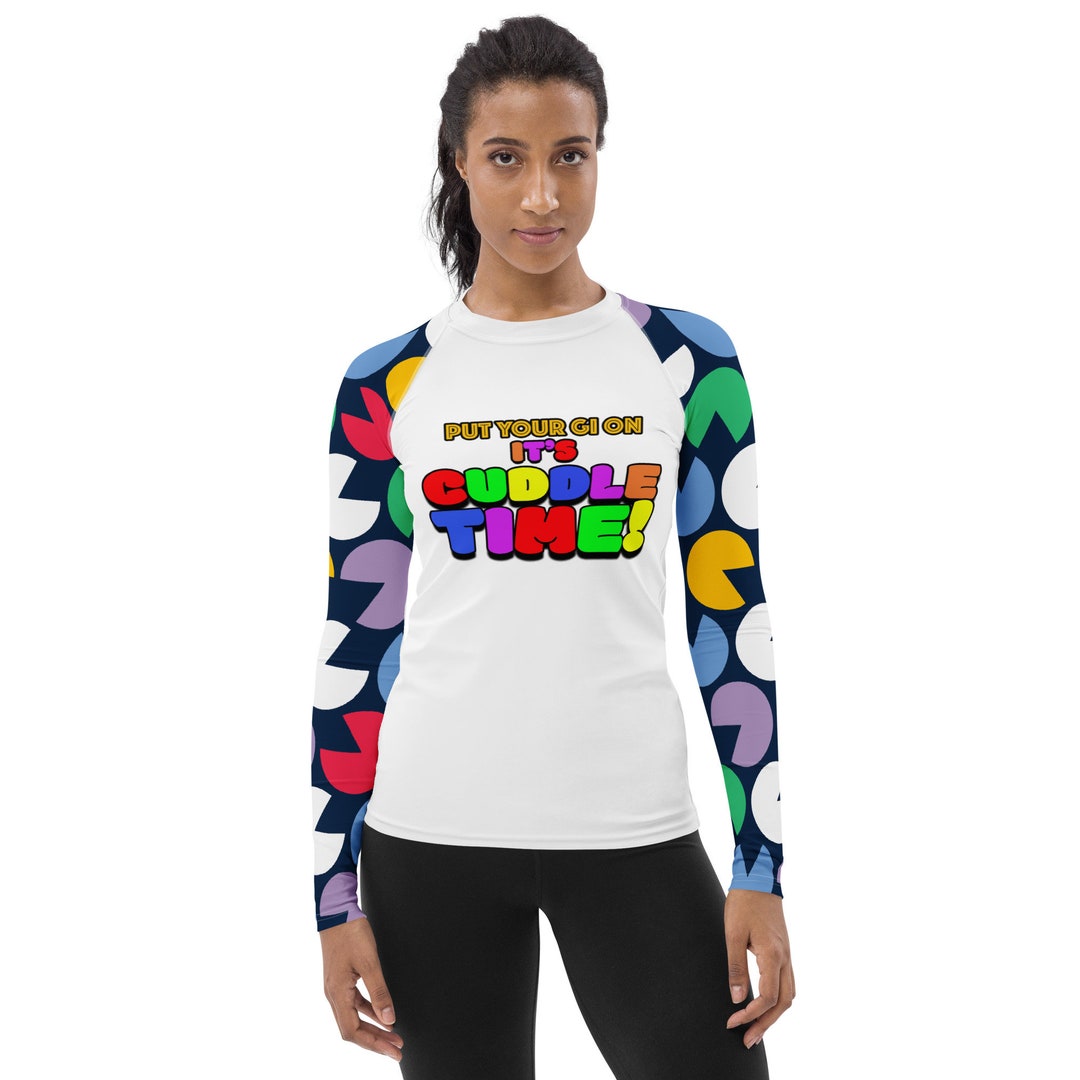 Cuddle Time Women's BJJ MMA Jiu Jitsu Martial Arts Men's Rash Guard ...