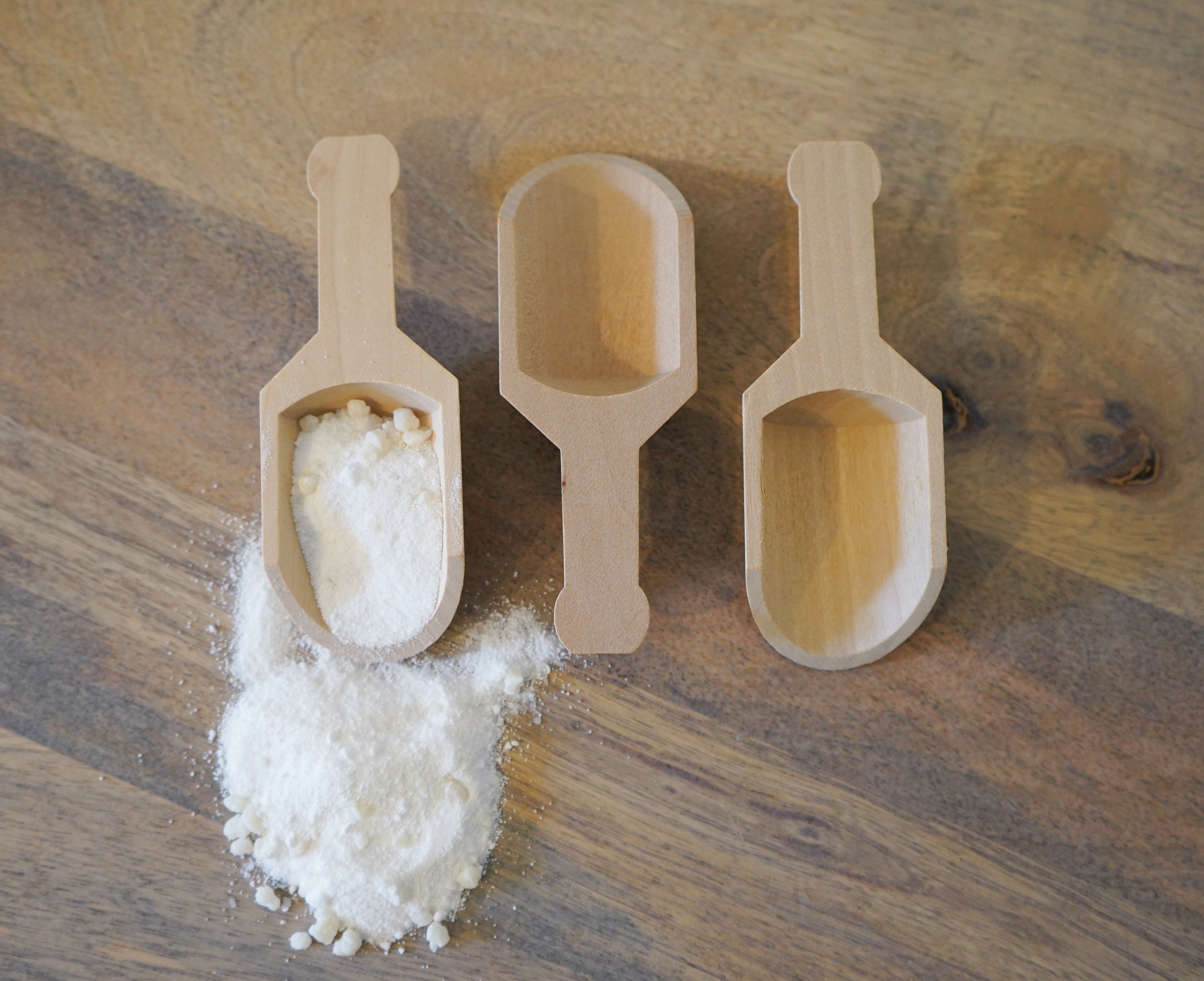 All Natural Wood Scoop for Powder Laundry Detergent, 100% Natural ...