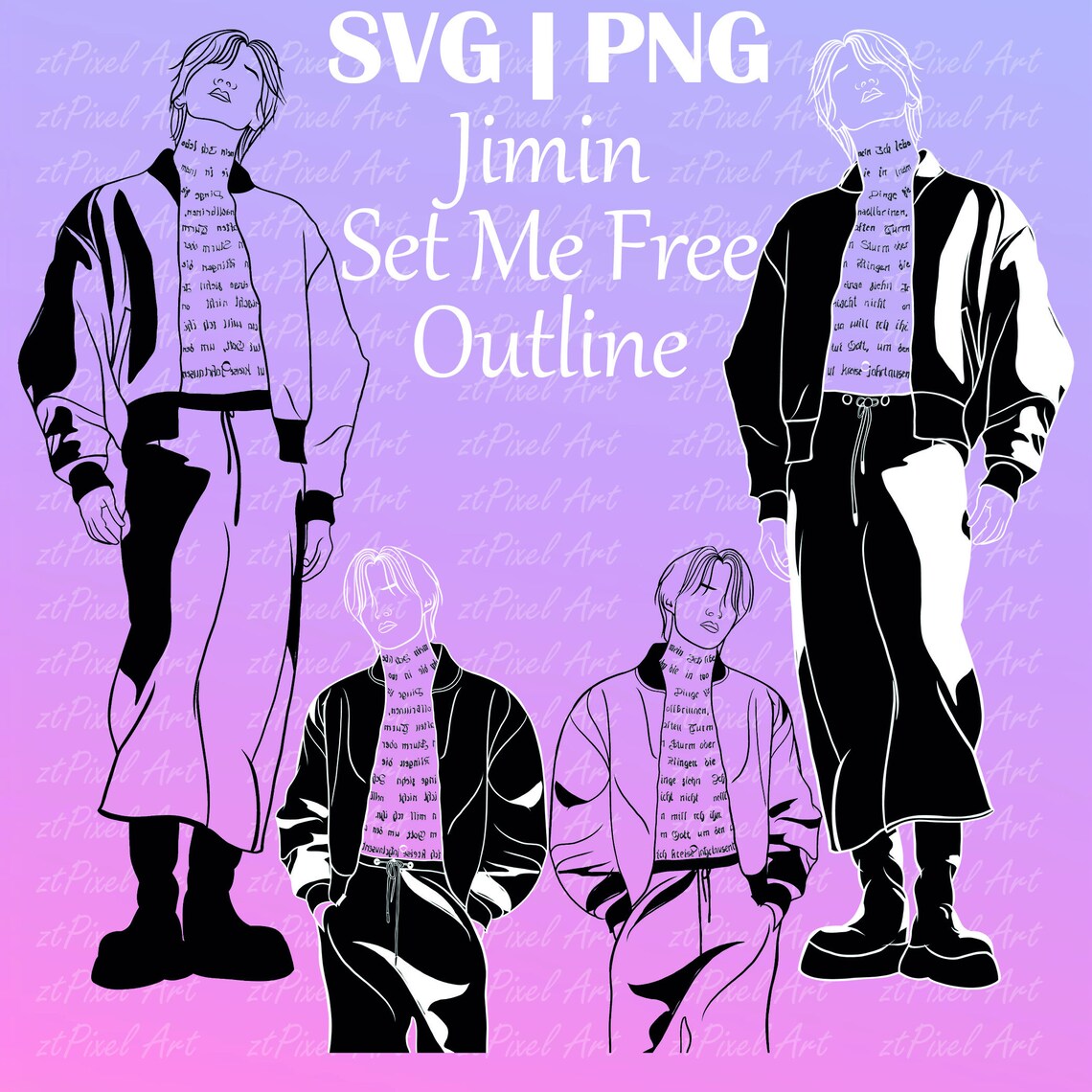 Jimin SVG Bundle Unleash Sublimation Cricut Scrapbooking - Etsy Canada