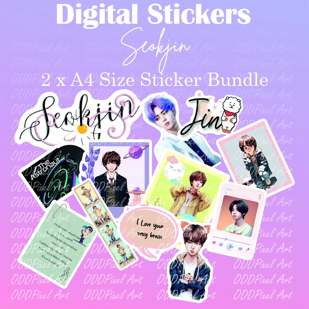 Jin Digital Sticker Bundle! Get Your Instant Download for Sublimation ...