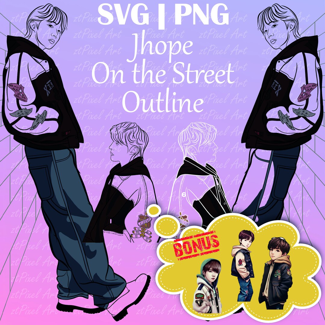 J-hope SVG Bundle! Fuel Your Sublimation, Cricut, Scrapbooking, and DIY ...