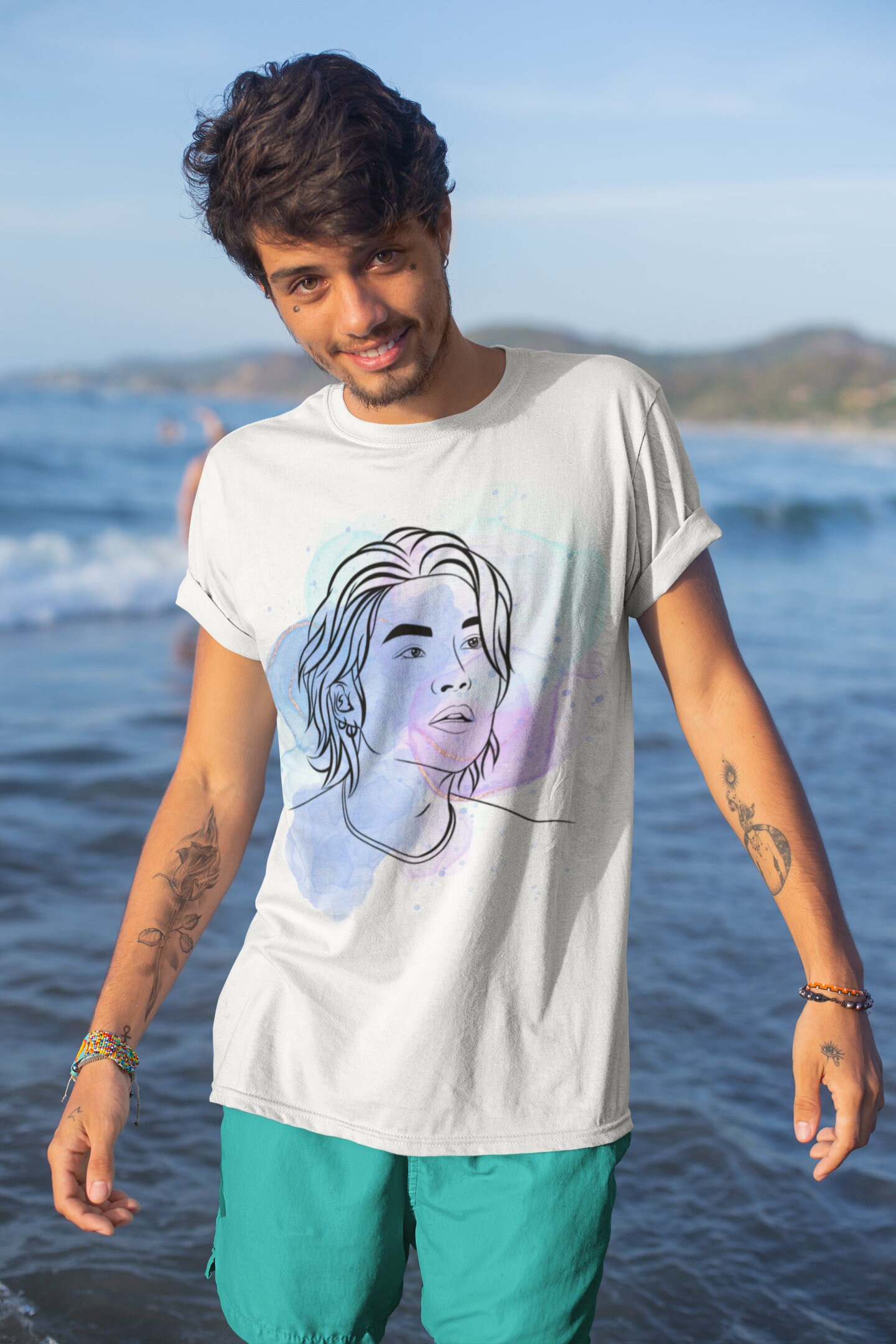 SVG Unleash Your Swag With This Epic Vector Line Art of Suga Download ...