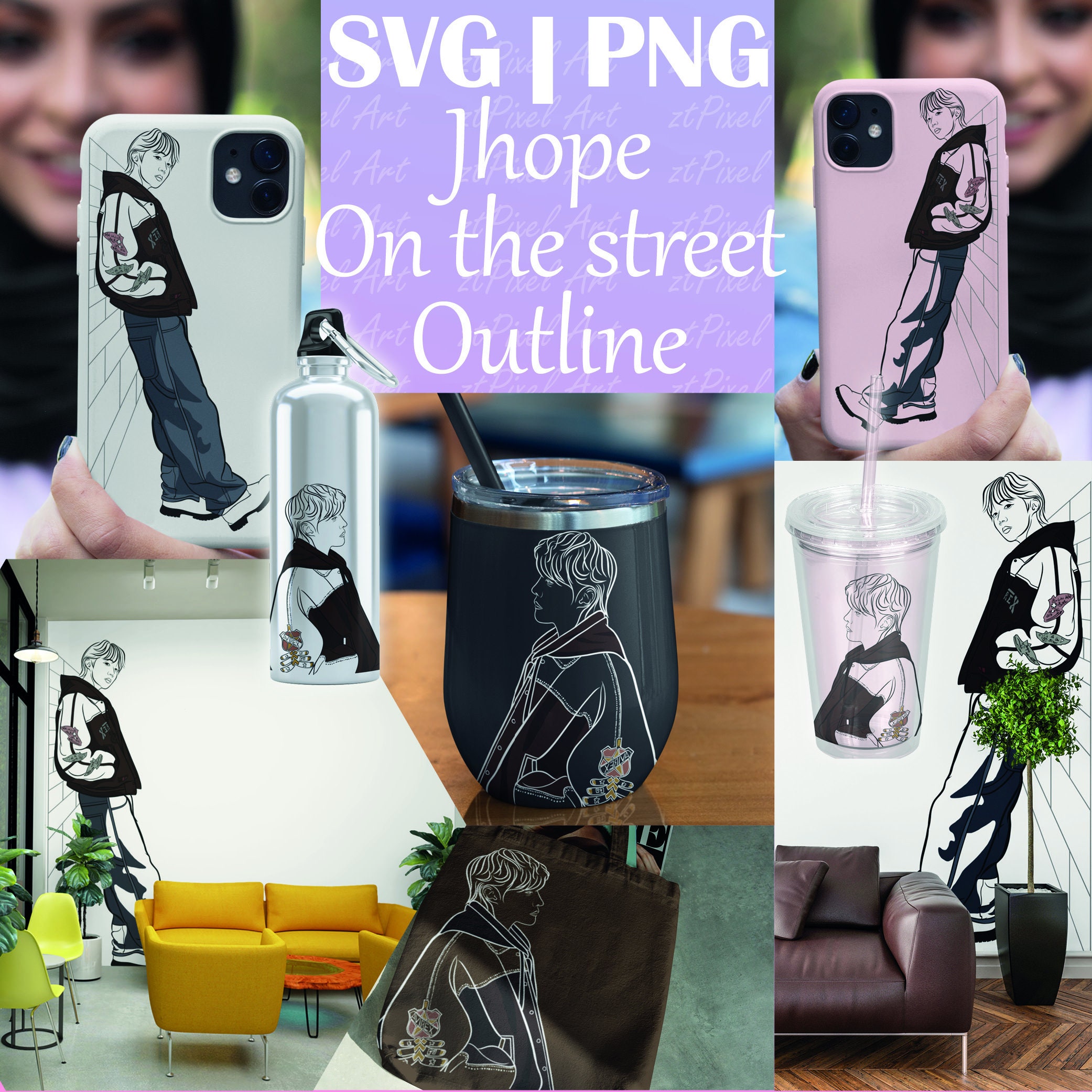 J-hope SVG Bundle! Fuel Your Sublimation, Cricut, Scrapbooking, and DIY ...