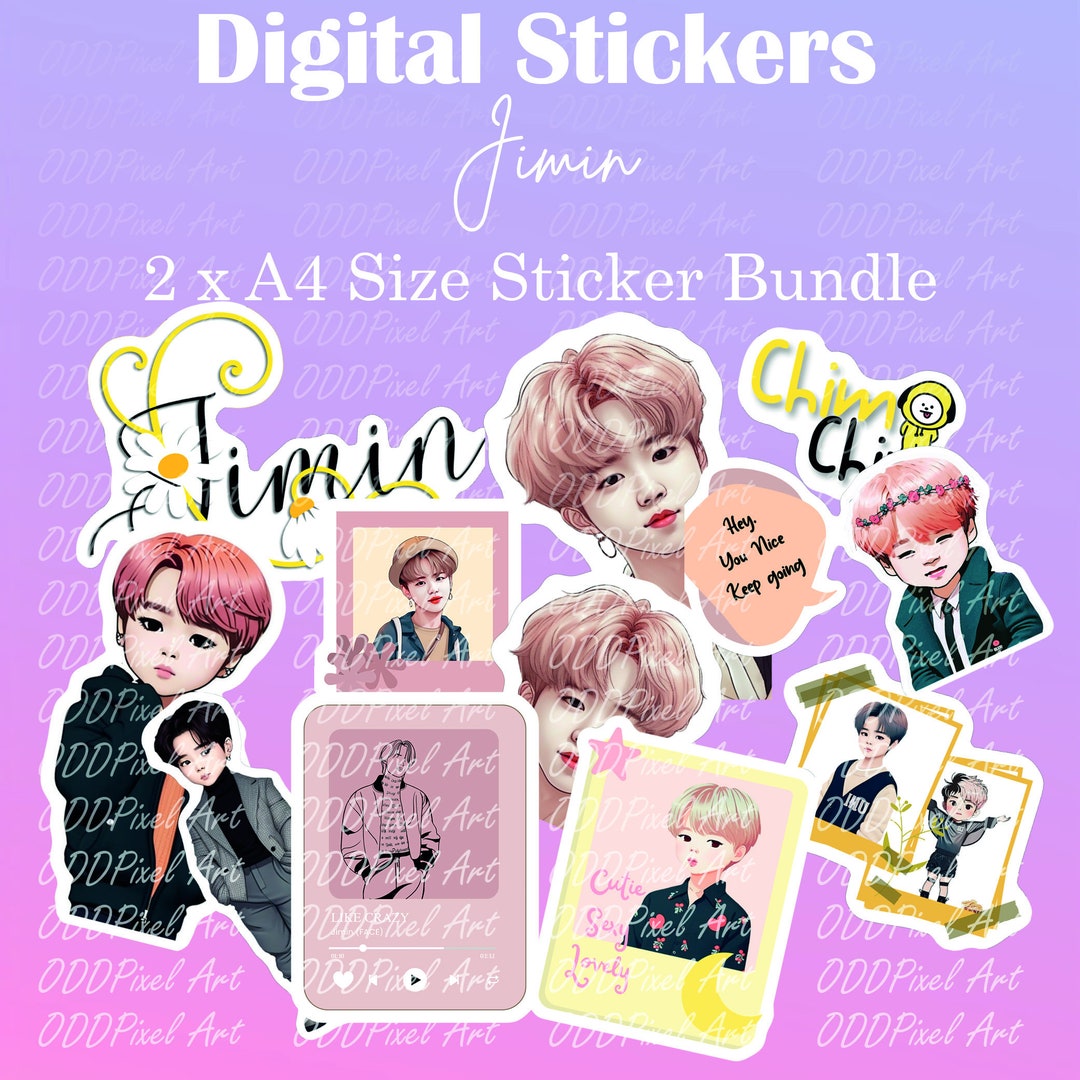 Jimin-inspired Digital Stickers: Channel Your Inner Serendipity With ...