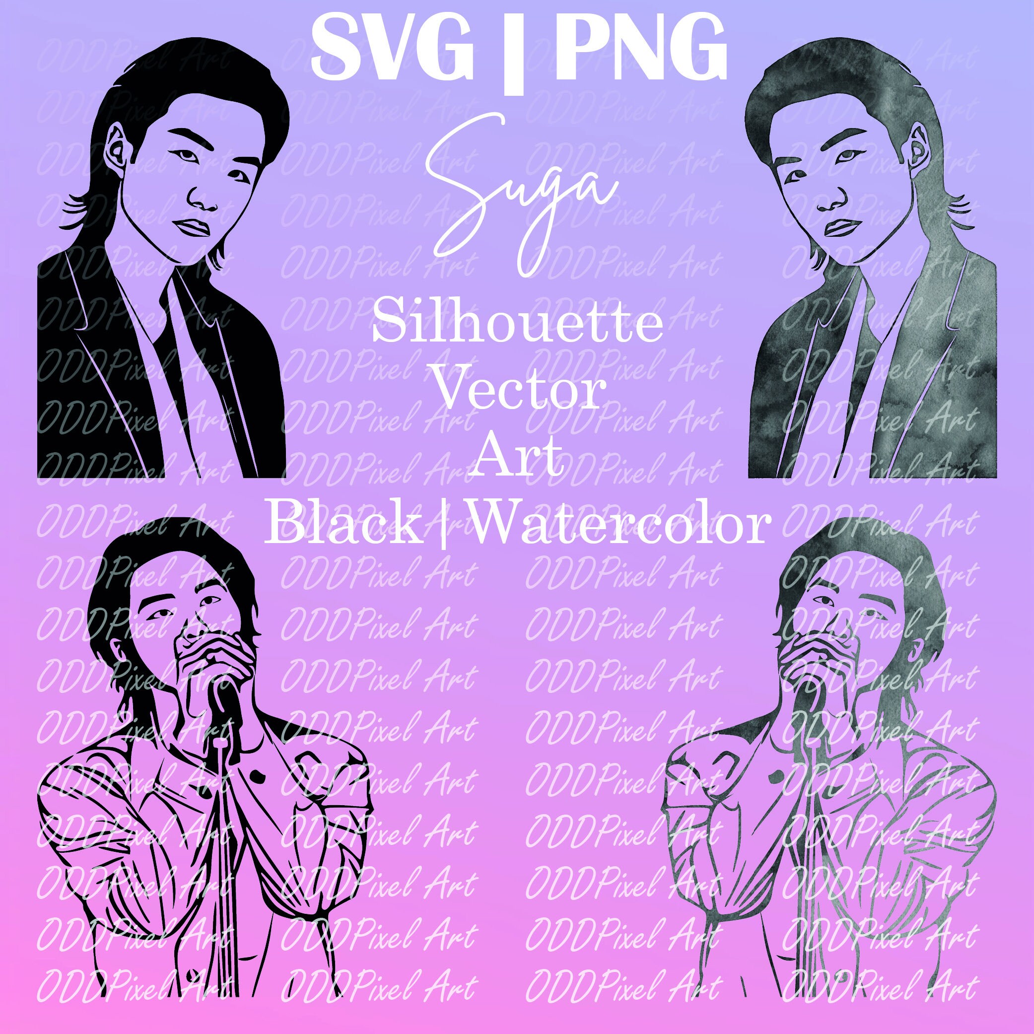 Suga Silhouette SVG Bundle: Unleash the Power and Style Captivating ...
